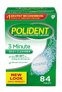 Pill Finder: POLIDENT White Round - Medicine.com
