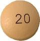 Pill Finder: 20 Yellow Round - Medicine.com