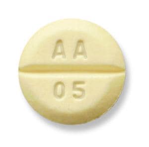 Pill Finder: AA 05 Yellow Round - Medicine.com