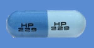 Pill Finder: HP 229 HP 229 Blue Capsule-shape - Medicine.com
