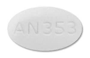Pill Finder: AN 353 White Elliptical / Oval - Medicine.com