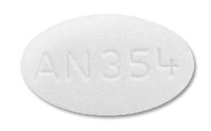 Pill Finder: AN 354 White Elliptical / Oval - Medicine.com