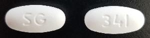 Pill Finder: SG 341 White Elliptical / Oval - Medicine.com
