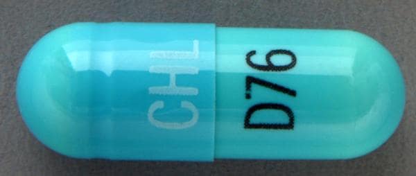 Pill Finder: CHL D76 Blue Capsule-shape - Medicine.com