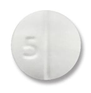 Pill Finder: 5 White Round - Medicine.com