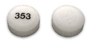 Pill Finder: 353 White Round - Medicine.com