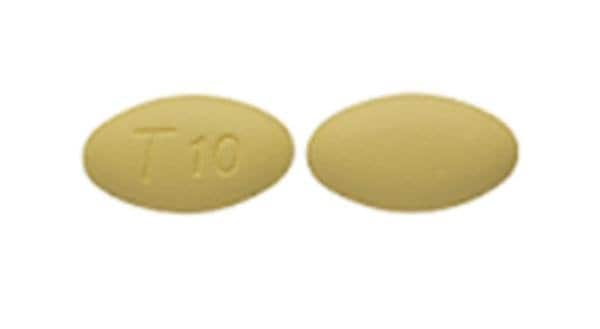 Pill Finder: T10 Yellow Elliptical / Oval - Medicine.com