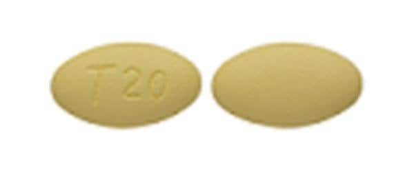 Pill Finder: T20 Yellow Elliptical / Oval - Medicine.com