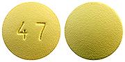 Pill Finder: 47 Yellow Round - Medicine.com