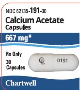 Calcium Acetate: Dosage, Mechanism/Onset of Action, Half-Life ...