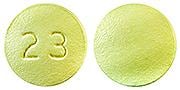 Pill Finder: 23 Yellow Round - Medicine.com