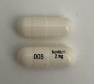 Pill Finder: 008 Novitium 2 mg White Capsule-shape - Medicine.com