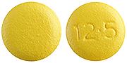 Pill Finder: 12.5 Yellow Round - Medicine.com