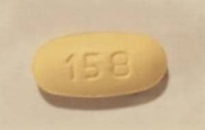 Pill Finder: 158 Yellow Elliptical / Oval - Medicine.com