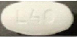 Pill Finder: L40 White Elliptical / Oval - Medicine.com