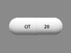 Pill Finder: OT 20 White Capsule-shape - Medicine.com