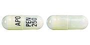 Pill Finder: APO PEN 250 White Capsule-shape - Medicine.com