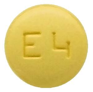Pill Finder: E4 Yellow Round - Medicine.com