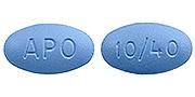Pill Finder: APO 10/40 Blue Elliptical / Oval - Medicine.com