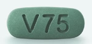 Pill Finder: V75 Green Elliptical / Oval - Medicine.com