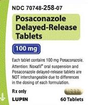 Posaconazole: Dosage, Mechanism/Onset of Action, Half-Life - Medicine.com