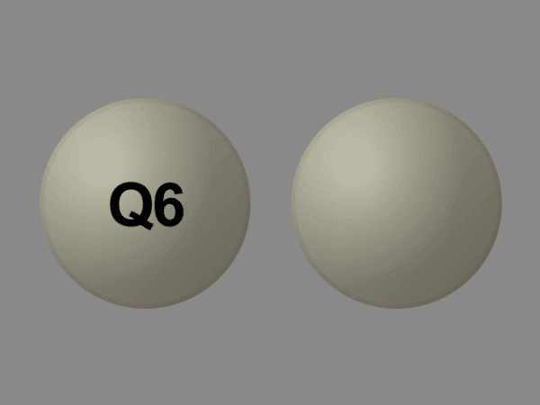 Pill Finder: Q6 Gray Round - Medicine.com
