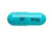 Pill Finder: RP 60mg Blue Capsule-shape - Medicine.com