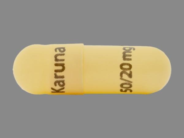Pill Finder: Karuna 50/20mg Beige Capsule-shape - Medicine.com