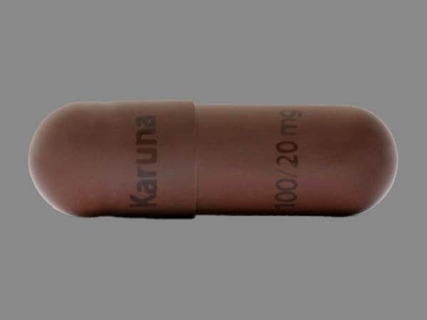 Pill Finder: Karuna 100/20mg Brown Capsule-shape - Medicine.com
