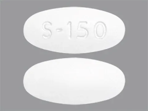 Pill Finder: S-150 White Elliptical / Oval - Medicine.com