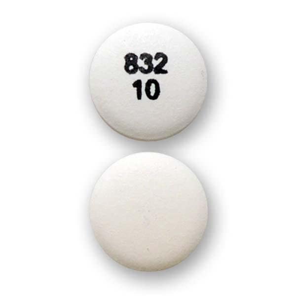 Pill Finder: 832 10 White Round - Medicine.com