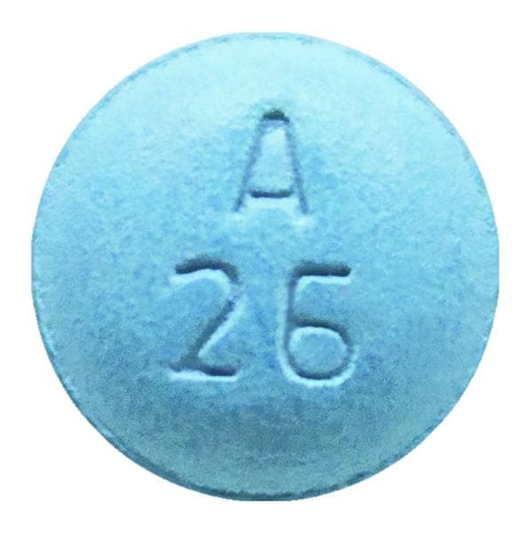 Pill Finder: A26 Blue Round - Medicine.com