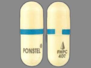 Pill Finder: FHPC 400 PONSTEL Yellow Capsule-shape - Medicine.com
