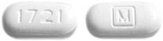 Pill Finder: 1721 M White Capsule-shape - Medicine.com