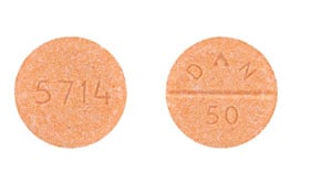 Pill Finder: 5714 DAN 50 Orange Round - Medicine.com