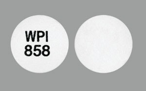 Pill Finder: WPI 858 White Round - Medicine.com