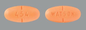Pill Finder: 454 WATSON Orange Elliptical / Oval - Medicine.com