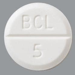Pill Finder: 832 BCL 5 White Round - Medicine.com