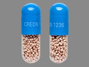 Pill Finder: CREON 1236 Blue Capsule-shape - Medicine.com