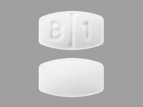Pill Finder: B 1 White Elliptical / Oval - Medicine.com