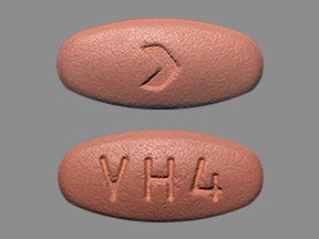 Pill Finder: VH4 > Pink Elliptical / Oval - Medicine.com