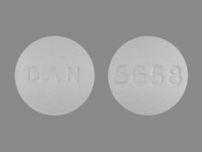 Pill Finder: DAN 5658 White Round - Medicine.com