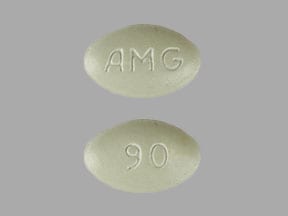 Pill Finder: AMG 90 Green Elliptical / Oval - Medicine.com