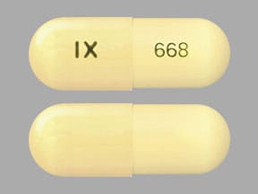Pill Finder: IX 668 Yellow Capsule-shape - Medicine.com