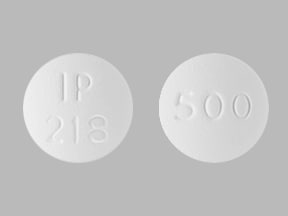 Pill Finder: IP 218 500 White Round - Medicine.com
