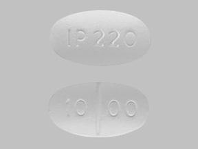 Pill Finder: IP 220 10 00 White Elliptical / Oval - Medicine.com