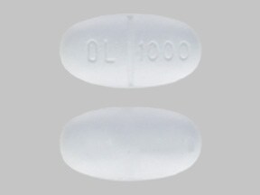 Pill Finder: OL 1000 White Elliptical / Oval - Medicine.com