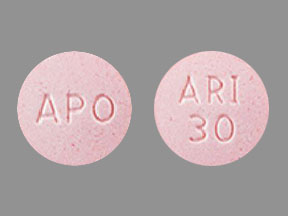 Pill Finder: APO ARI 30 Pink Round - Medicine.com