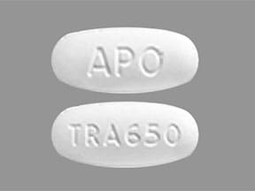 Pill Finder: APO TRA 650 White Elliptical / Oval - Medicine.com