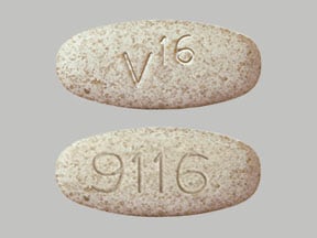 Pill Finder: V16 9116 Tan Elliptical / Oval - Medicine.com